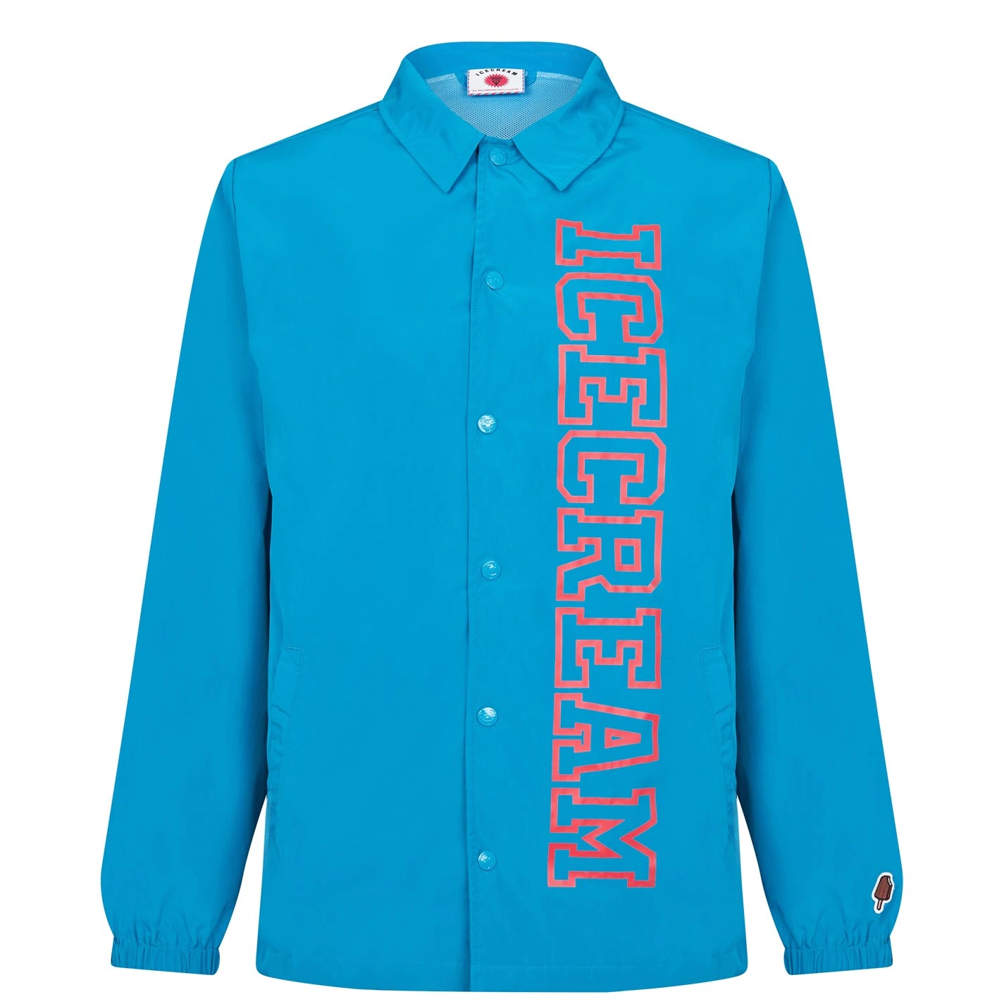 Ice Cream Blue Coach Jacket – DANYOUNGUK