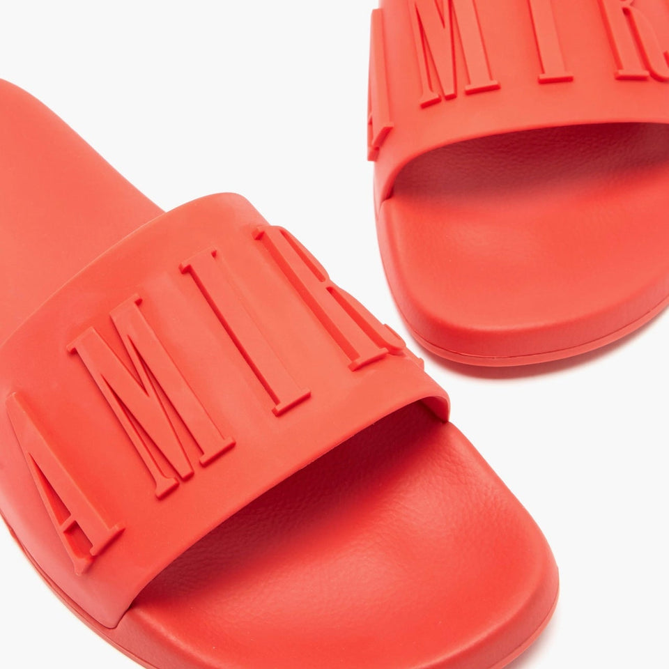 Amiri Red Logo Sliders – DANYOUNGUK